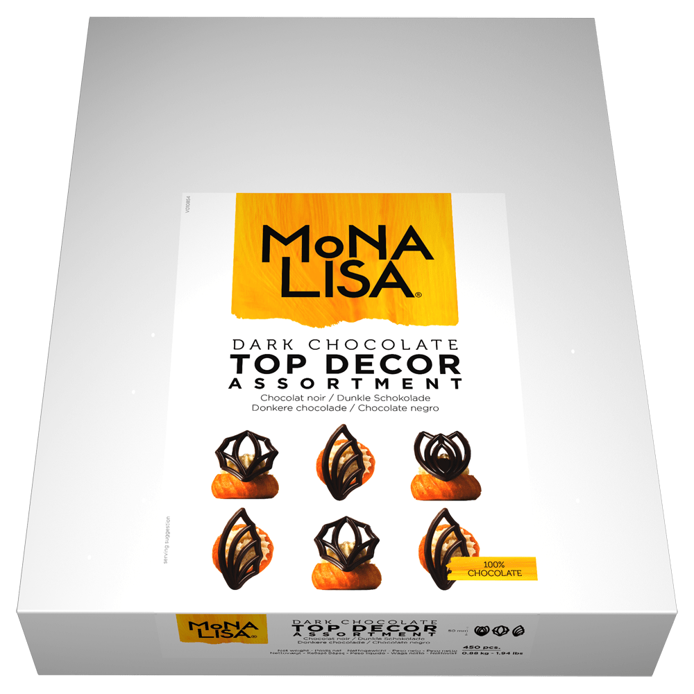 Mona Lisa - Dark Chocolate Top Décor Assortment | callebaut.com